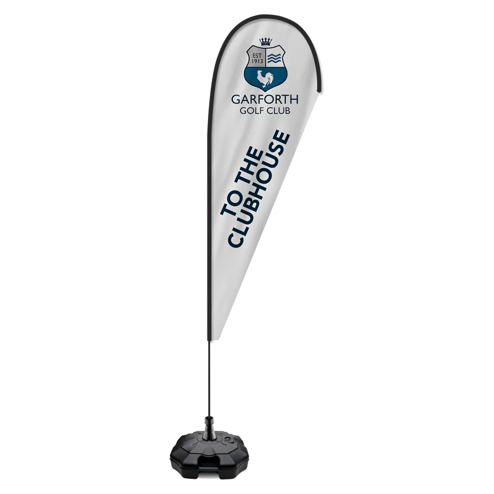 Custom Teardrop Flag - Ink On Fabric